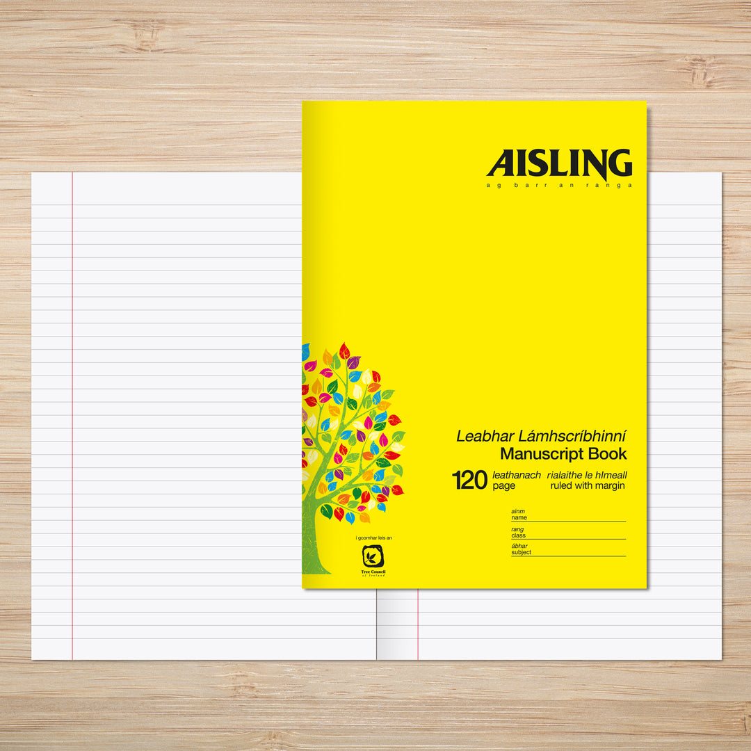 AISLING A4 Manuscript Book 120 page – Aisling Stationery